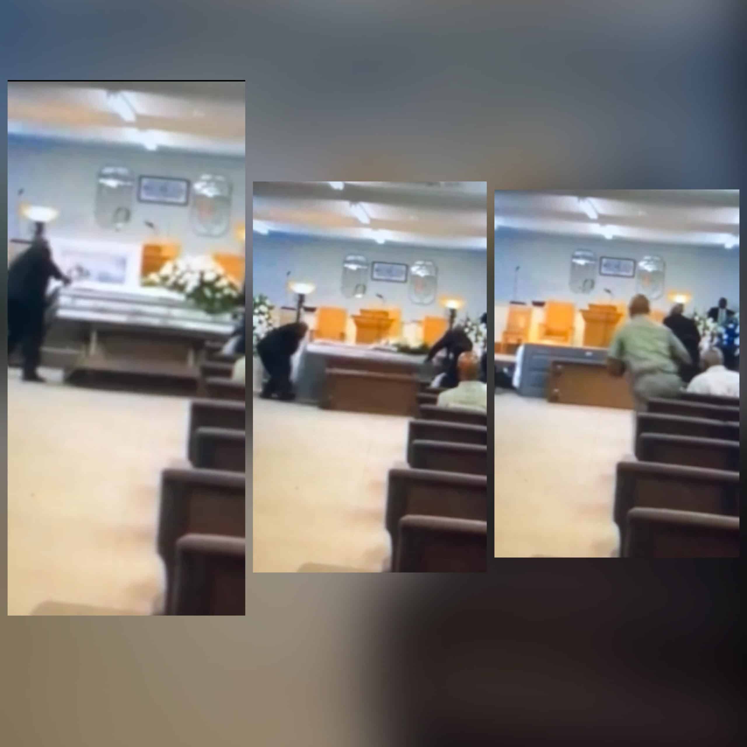 Casket flips over at North Carolina funeral home during service