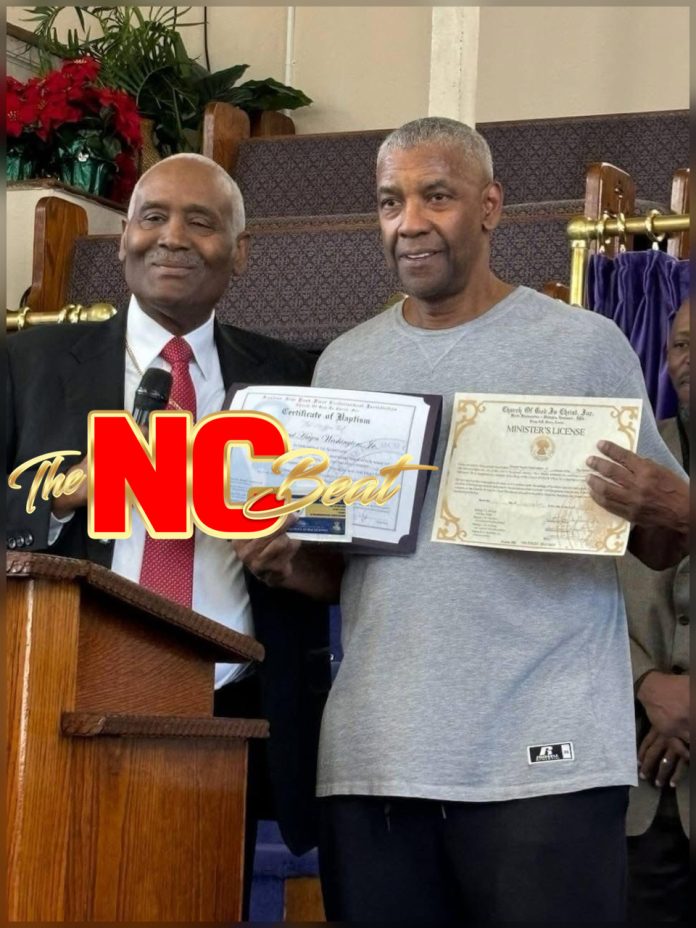 Actor Denzel Washington Baptized: Now A Licensed Minister