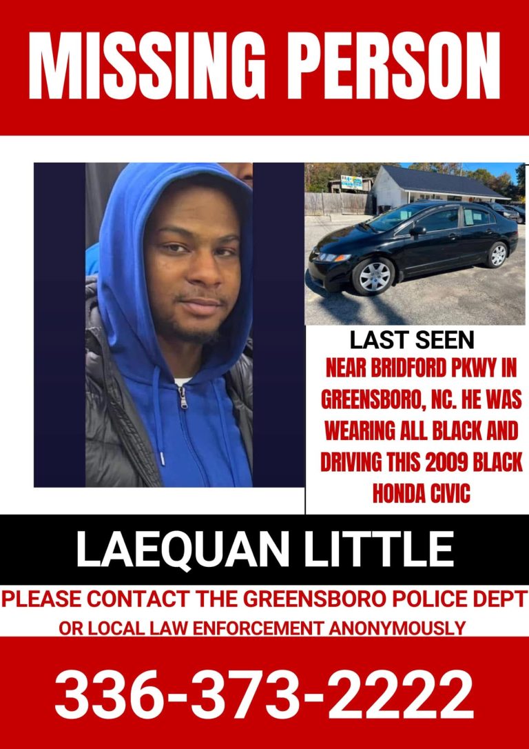 Greensboro: Laequan Little Missing, Last Seen With "Friend"