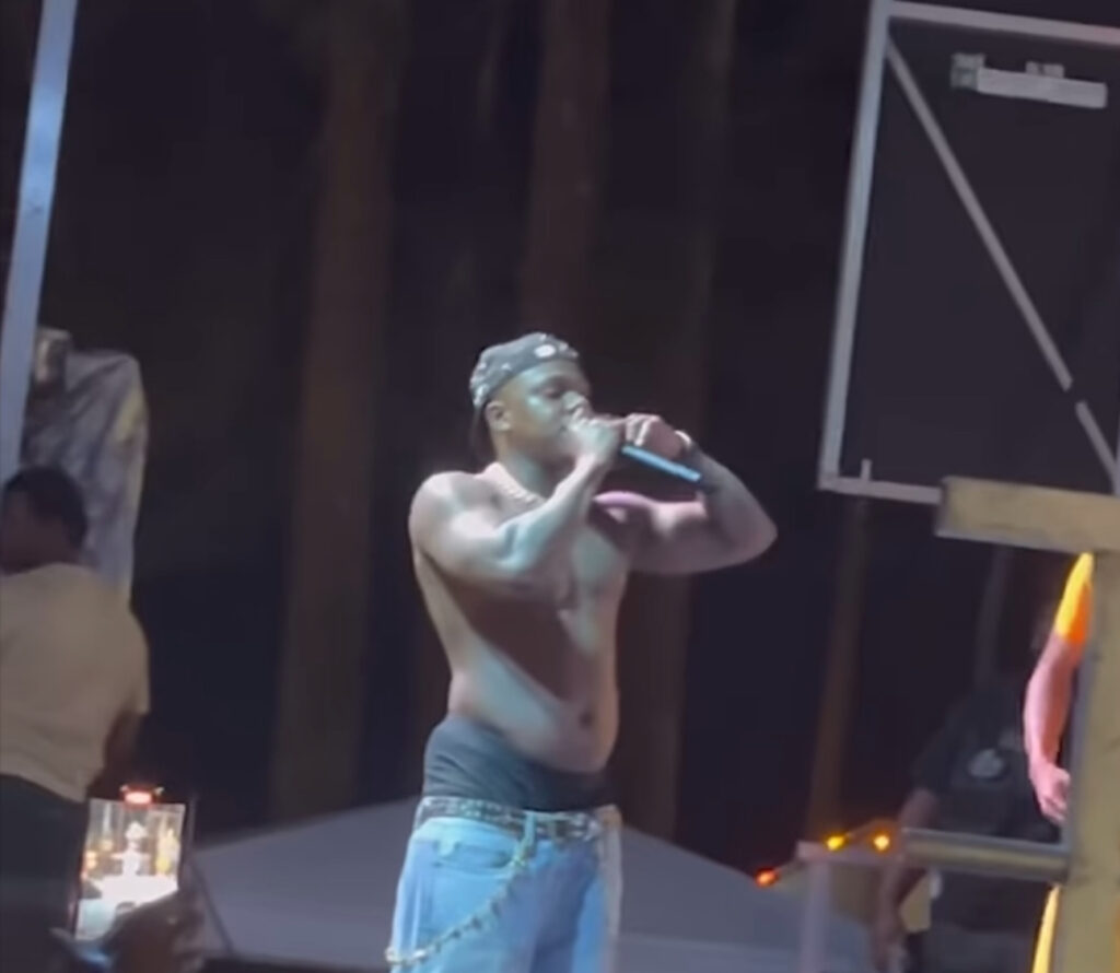 DaBaby Kicks Big Gretch Off Stage During Fayetteville Show