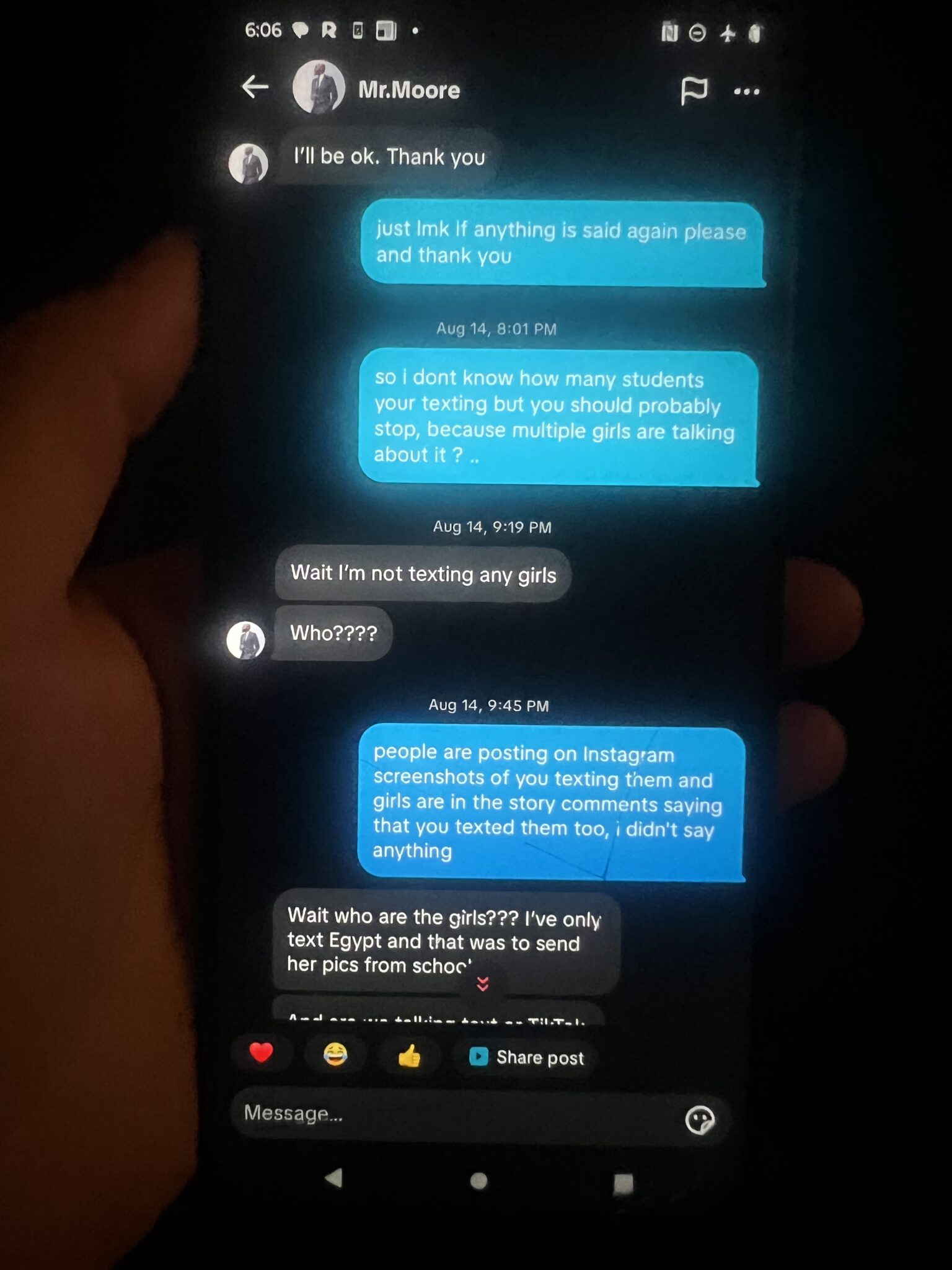 NC Teacher Manley Moore Accused Of Messaging 14-Year-Old