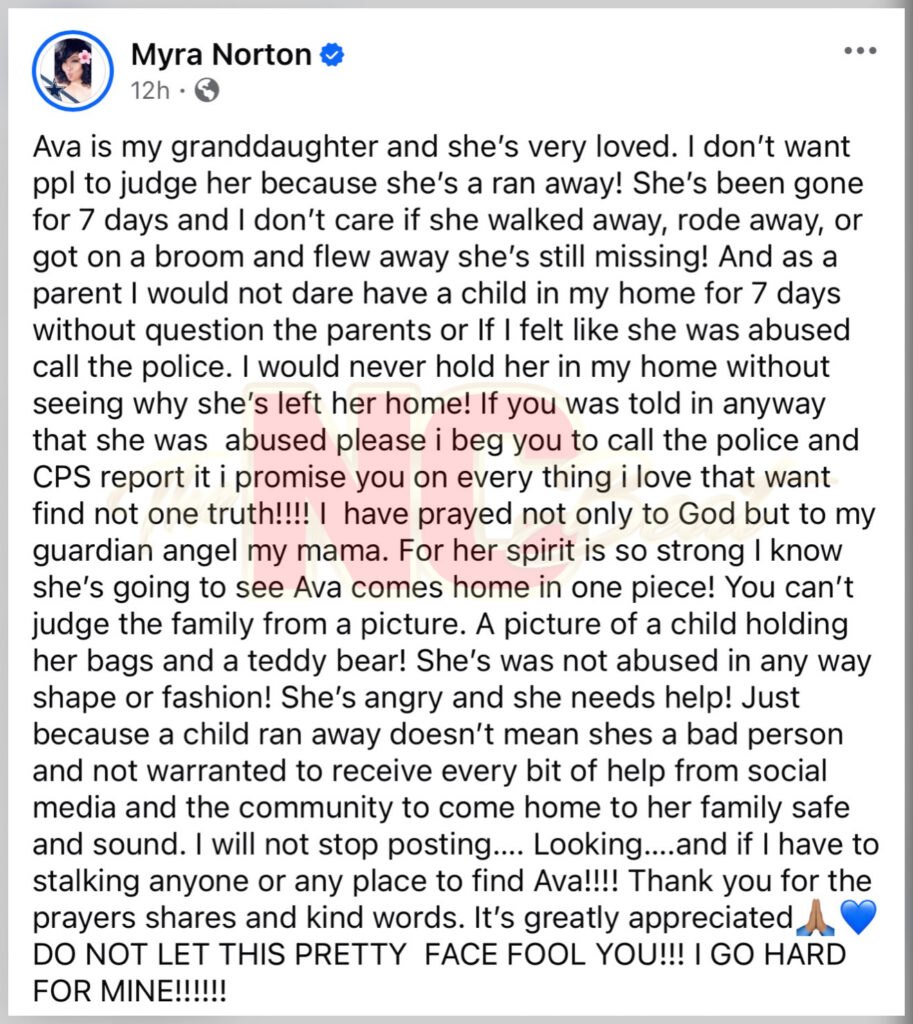 Missing Charlotte Teen Ava Staples, 13, Reported Missing As Family ...